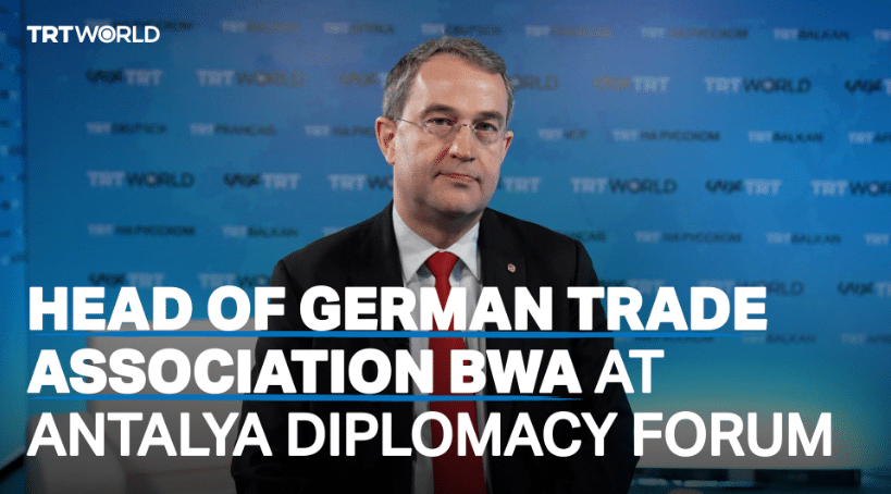 Head of German Trade Association BWA Michael Schumann at Antalya ...